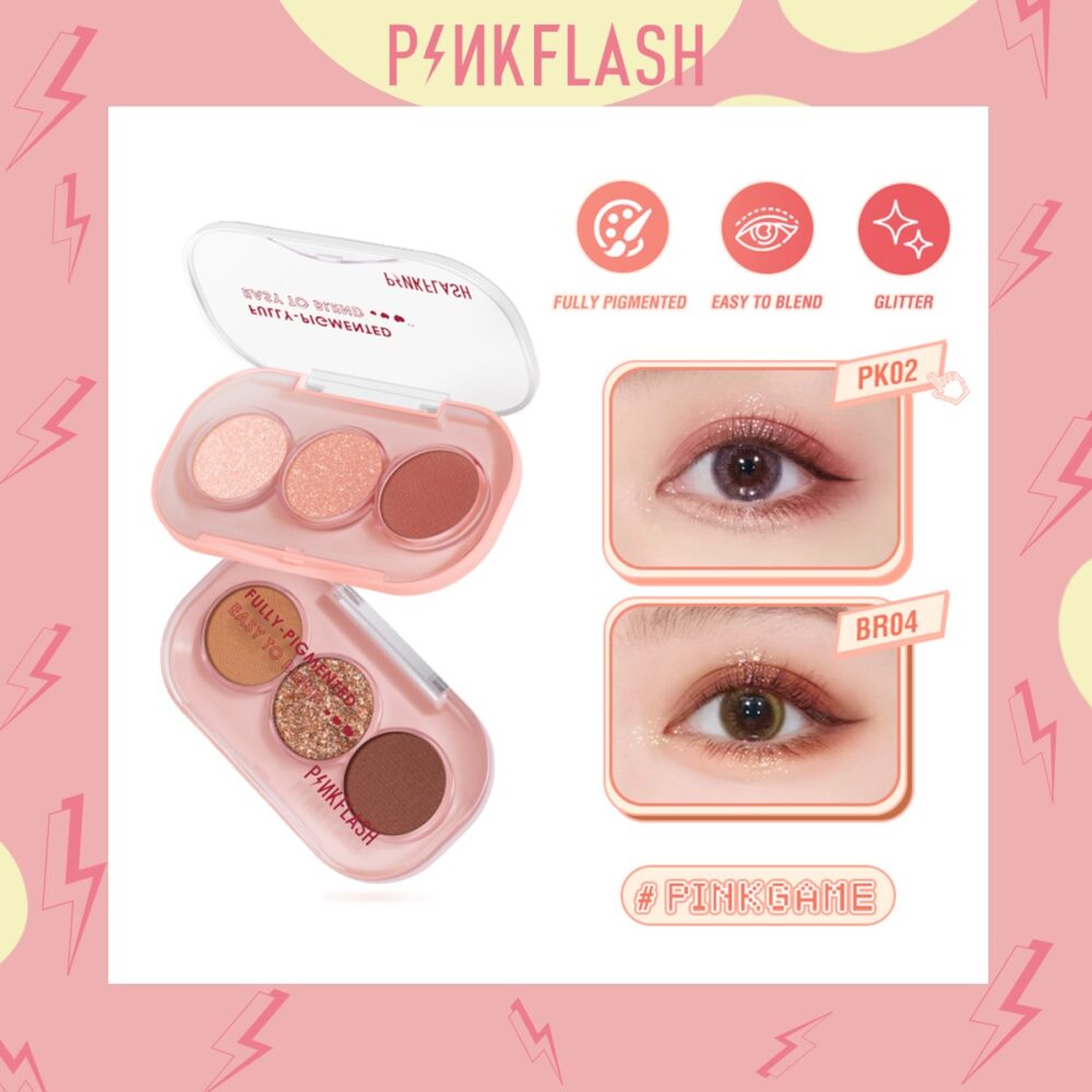 PinkFlash PF-E23 3 Pan Eyeshadow Palette - Focallure Pakistan ...