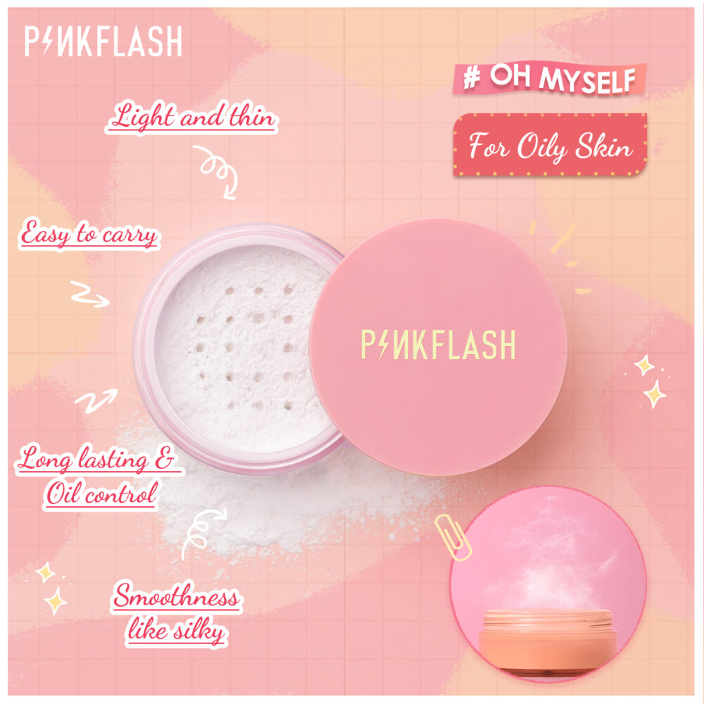 PinkFlash PF-F06 Oil Controller Translucent Loose Powder - Focallure ...