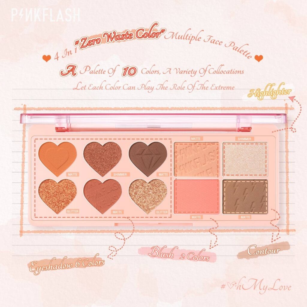 PinkFlash PF-M02 Multi Face Palette - Focallure Pakistan | Official Website